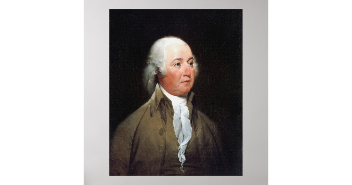JOHN ADAMS Portrait by John Trumbull Print | Zazzle