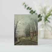 John Atkinson Grimshaw- A Wintry Moon Postcard | Zazzle