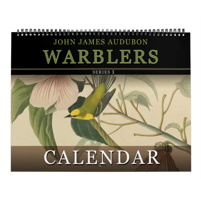 John Audubon Warblers Birds of America Calendar | Zazzle