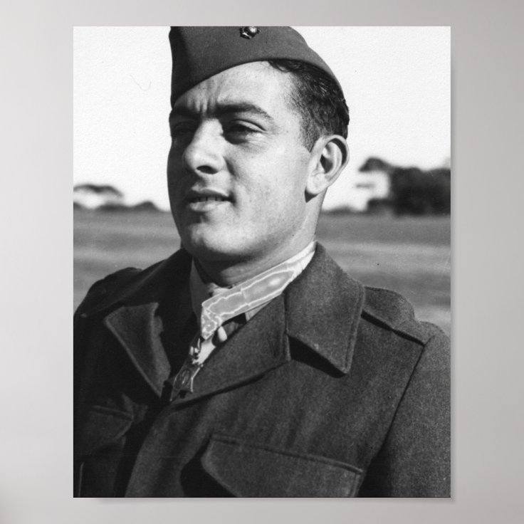 John Basilone Portrait Poster | Zazzle