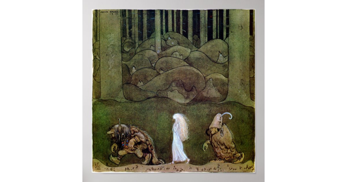 John Bauer One summer's evening Poster | Zazzle