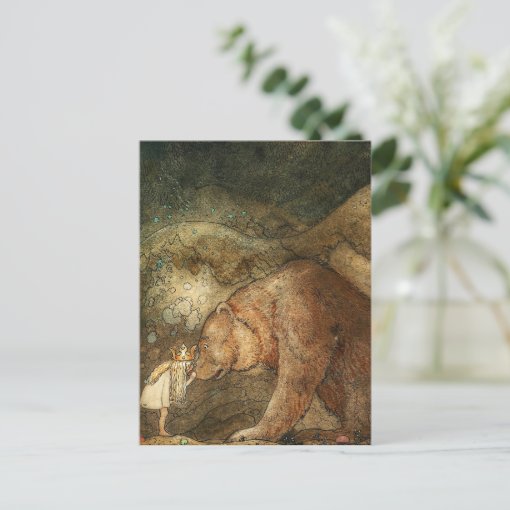 John Bauer - Poor little Basse Postcard | Zazzle