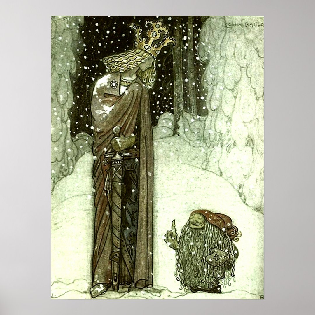 John Bauer The Princess and the Troll Poster | Zazzle