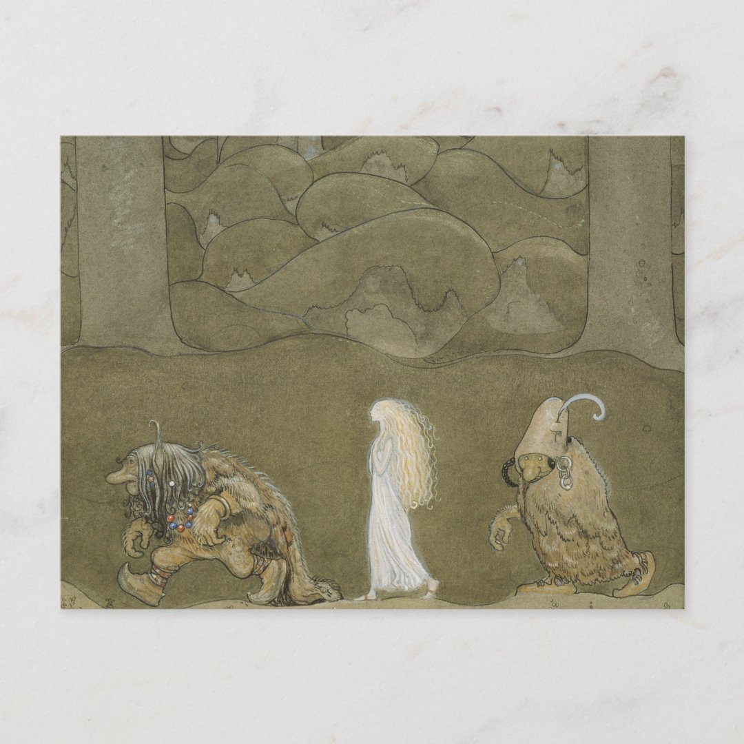 John Bauer - The Princess and the Trolls Postcard | Zazzle