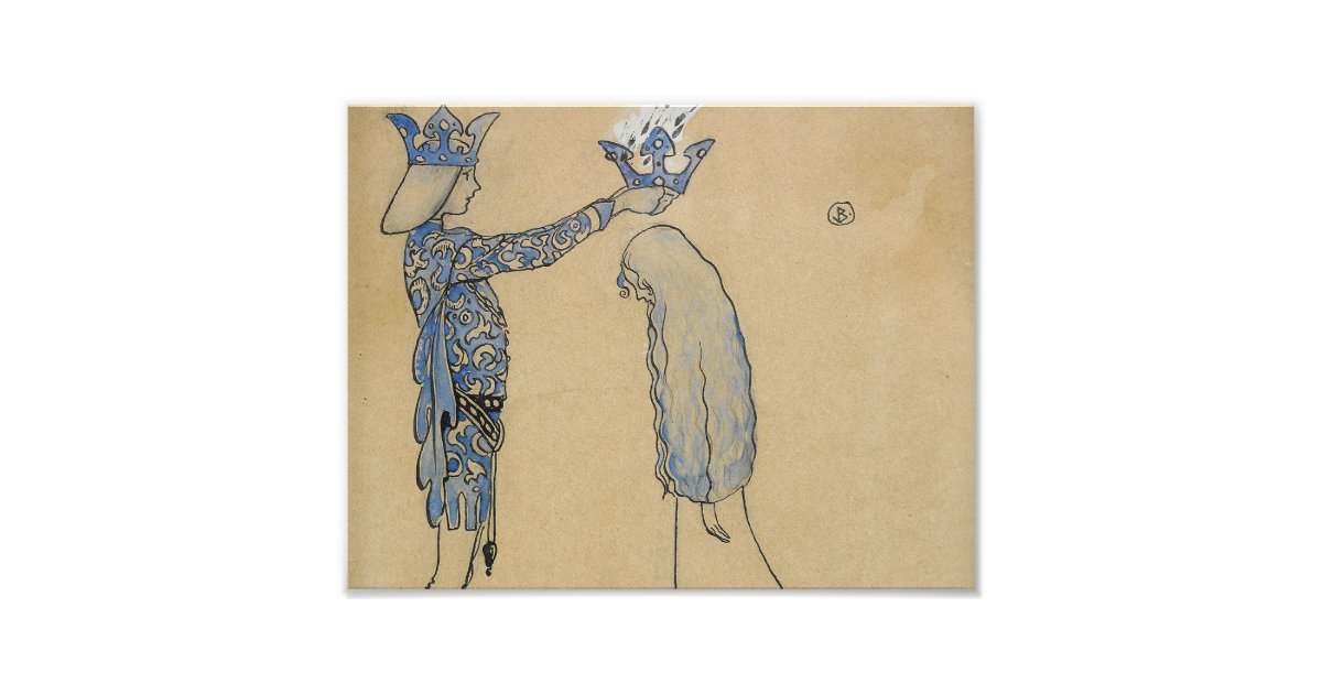 John Bauer - Then Put the Prince a Crown of Gold Photo Print | Zazzle
