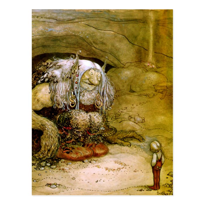 John Bauer - Troll Postcard | Zazzle.com