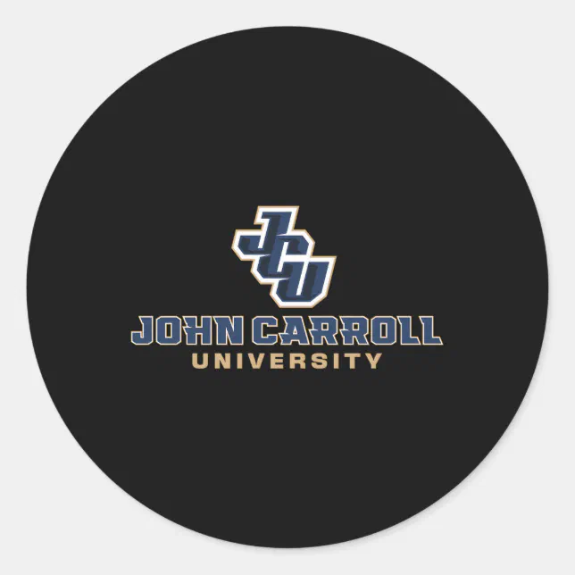 John Carroll Blue Streaks Jcu Icon Classic Round Sticker | Zazzle