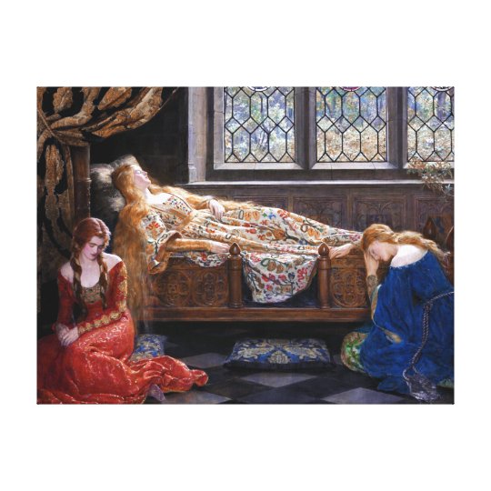 John Collier The Sleeping Beauty Canvas Print | Zazzle.com