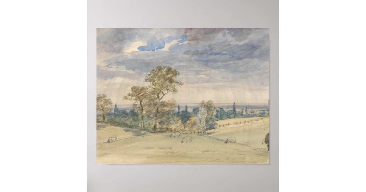 John Constable - Suffolk Landscape Poster | Zazzle