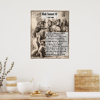 John Donne Death, Be Not Proud/Holy Sonnet 10 Poster | Zazzle