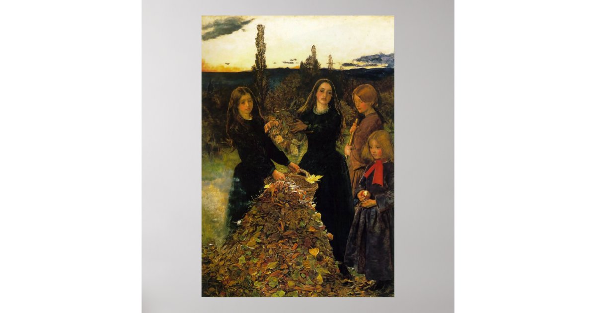 John Everett Millais Autumn Leaves Poster | Zazzle