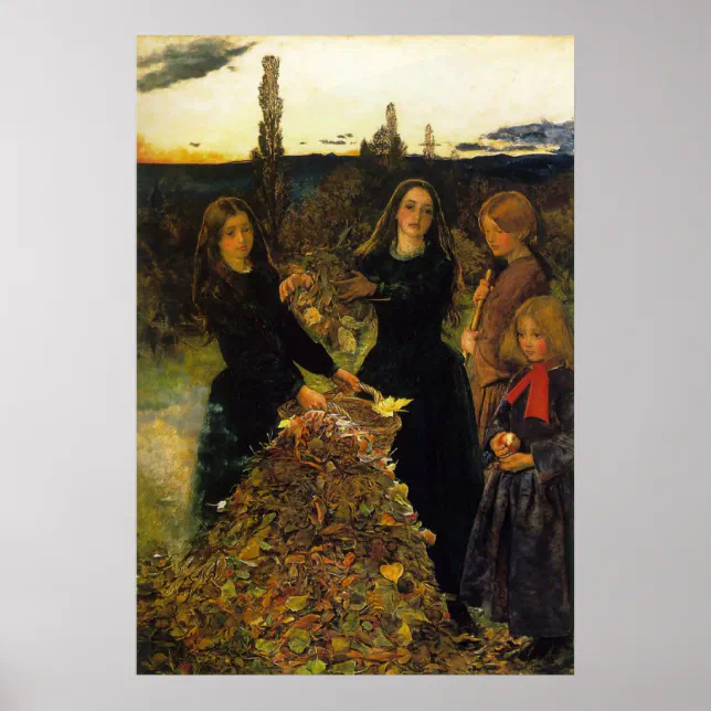 John Everett Millais Autumn Leaves Poster | Zazzle