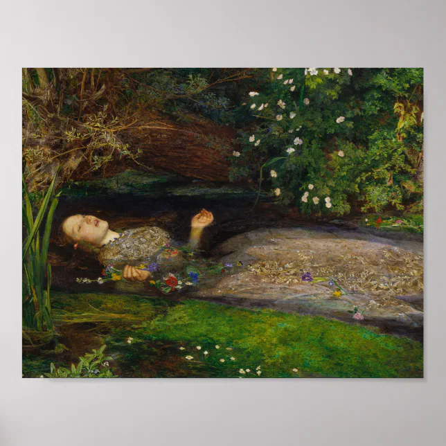John Everett Millais - Ophelia Poster | Zazzle