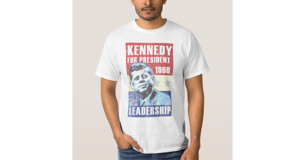 John F. Kennedy Historic President Campaign Poster T-Shirt | Zazzle