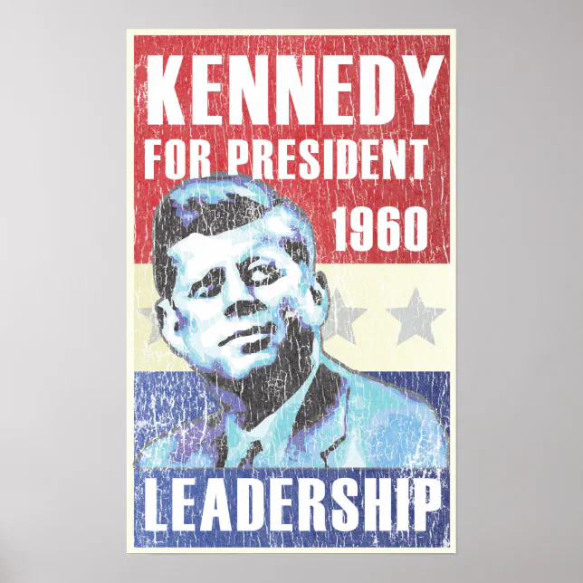 John F. Kennedy Historic Presidential JFK Poster | Zazzle