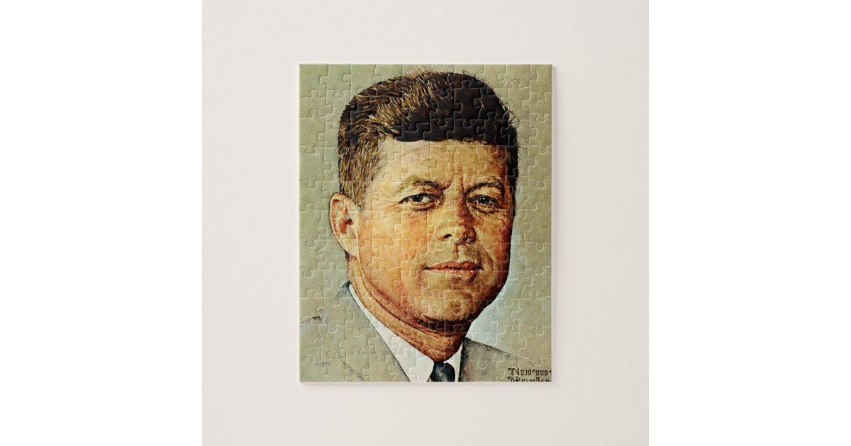 John F. Kennedy IN MEMORIAM Jigsaw Puzzle | Zazzle
