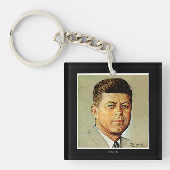John F. Kennedy IN MEMORIAM Keychain | Zazzle