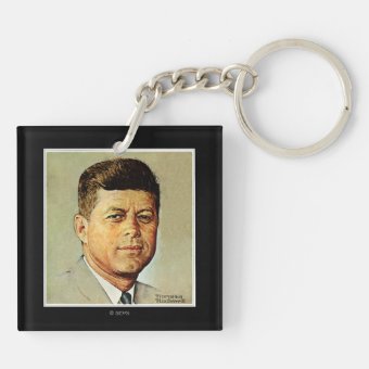 John F. Kennedy IN MEMORIAM Keychain | Zazzle