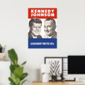 John F. Kennedy & Lyndon B Johnson 1960's Campaign Poster | Zazzle