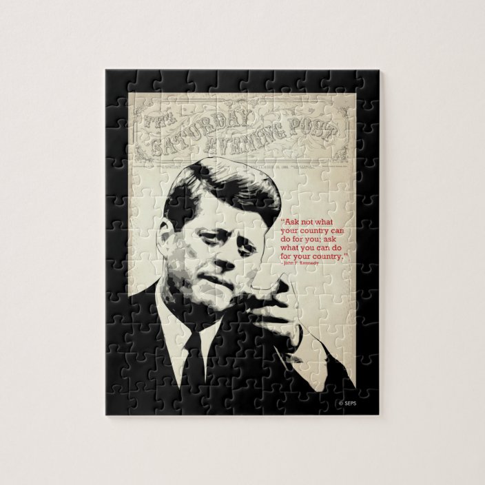 John F. Kennedy Quote Jigsaw Puzzle | Zazzle.com