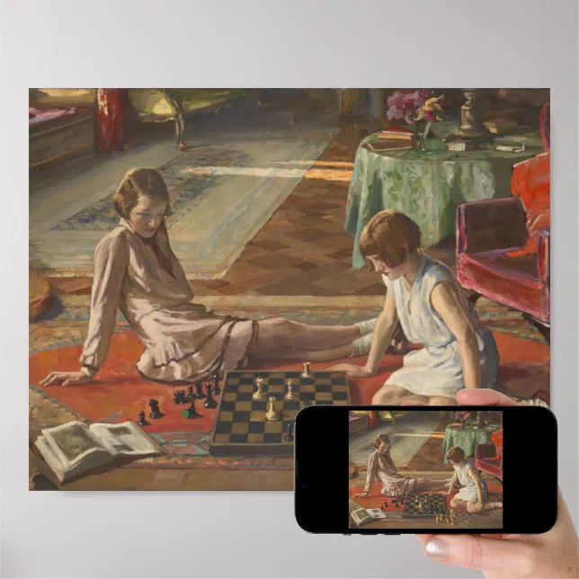 John Lavery: The Chess Players Poster | Zazzle