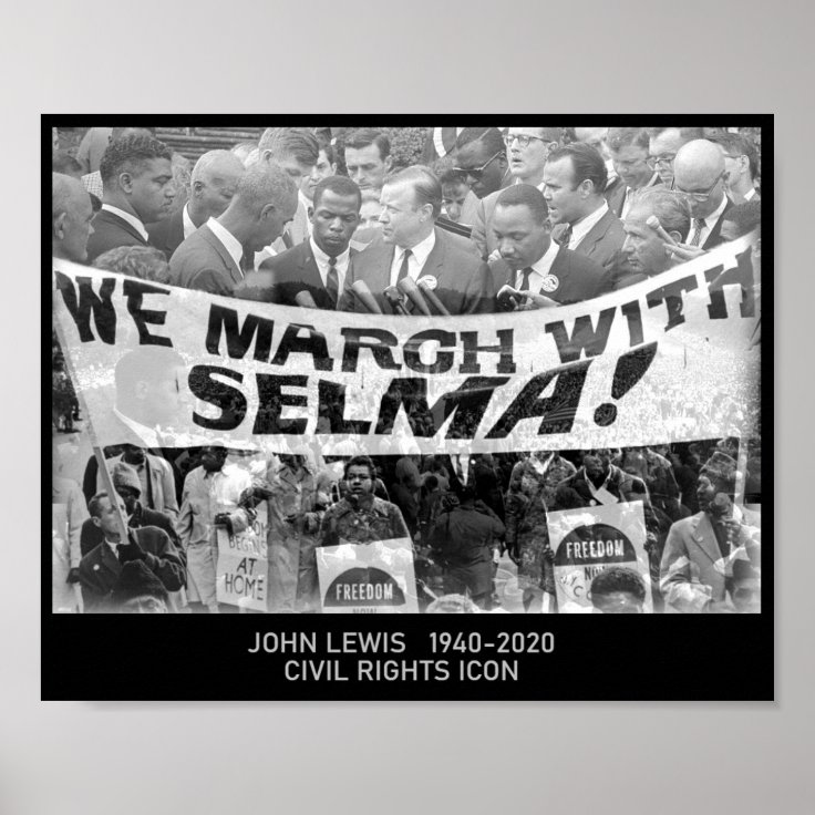 John Lewis - Civil Rights Icon Poster | Zazzle
