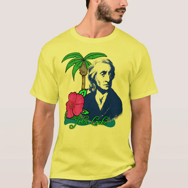 John Locke on a Desert Island T-Shirt | Zazzle