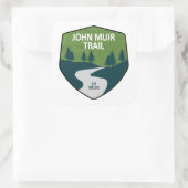 John Muir Trail Square Sticker | Zazzle