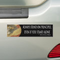 John Q Adams - Always Stand On Principle Bumper Sticker | Zazzle
