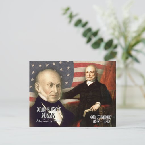 John Quincy Adams - 6th President of the U.S. Postcard | Zazzle