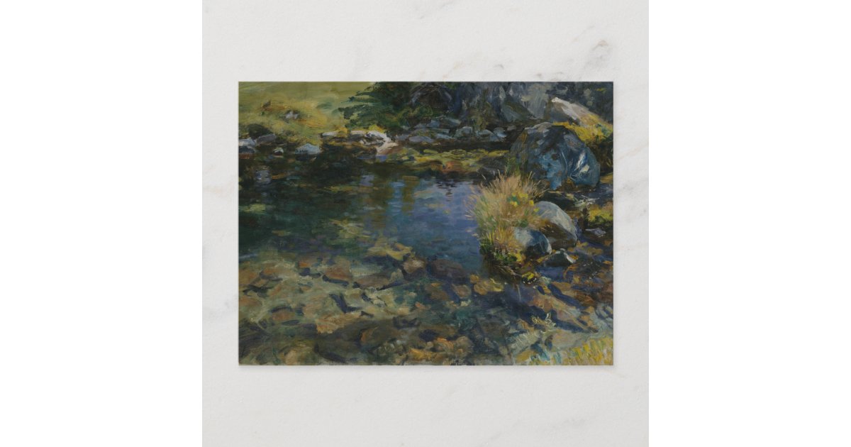 John Singer Sargent - Alpine Pool Postcard | Zazzle