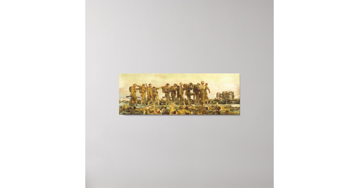 John Singer Sargent - Gassed Canvas Print | Zazzle