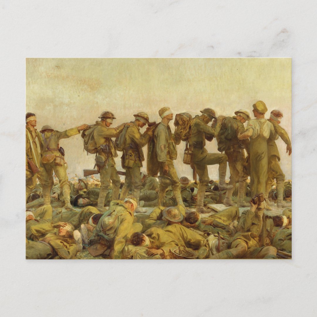 John Singer Sargent - Gassed Postcard | Zazzle