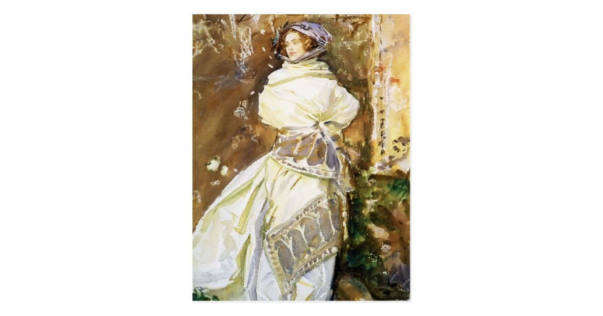 John Singer Sargent: The Cashmere Shawl Postcard | Zazzle.com