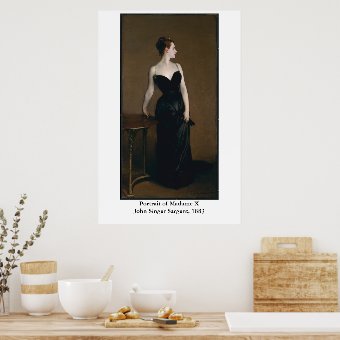 John Singer Sargent's Portrait of Madame X Poster | Zazzle