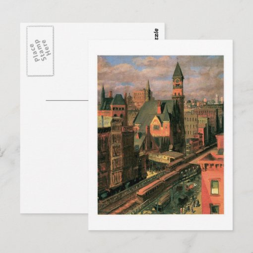 John Sloan, Jefferson Market, Sixth Avenue Postcard | Zazzle
