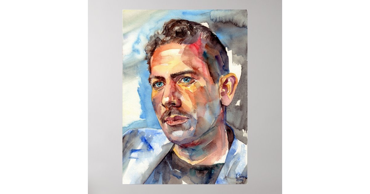 John Steinbeck Portrait Poster | Zazzle