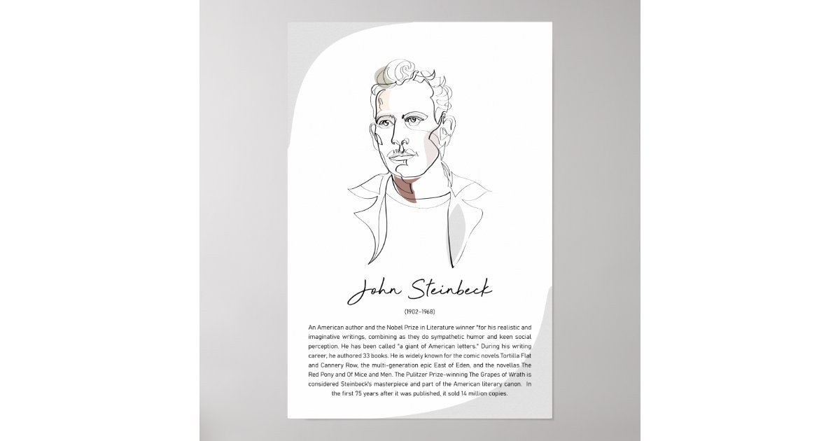 John Steinbeck Poster | Zazzle