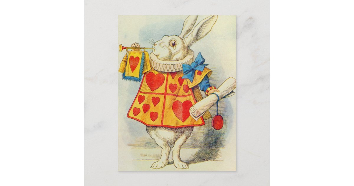 John Tenniel | The White Rabbit Postcard | Zazzle