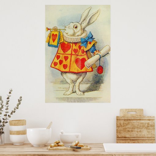 John Tenniel | The White Rabbit Poster | Zazzle