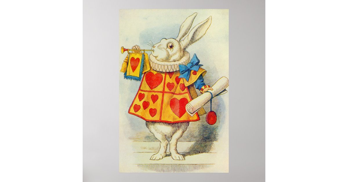 John Tenniel | The White Rabbit Poster | Zazzle
