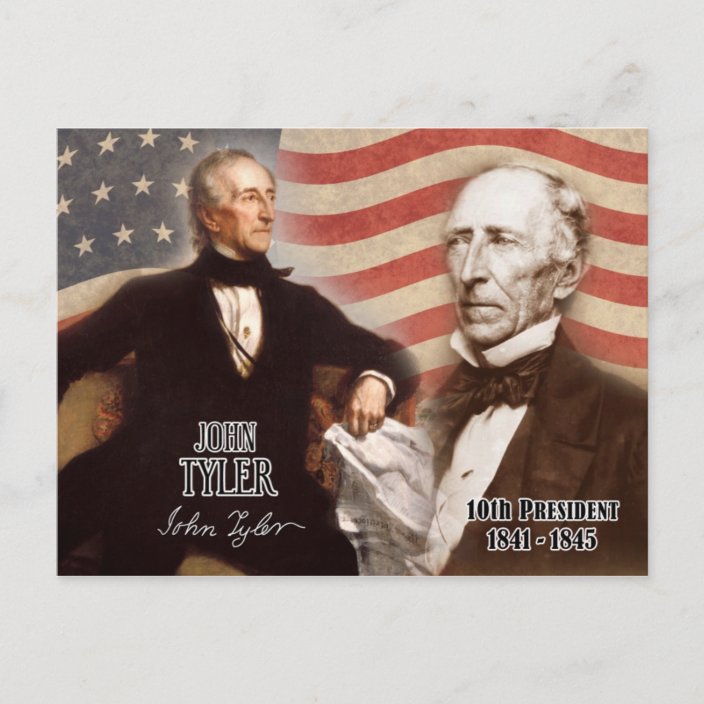 John Tyler - 10th President of the U.S. Postcard | Zazzle.com