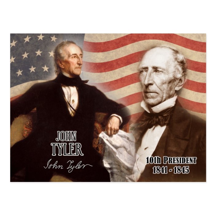 John Tyler - 10th President of the U.S. Postcard | Zazzle.com