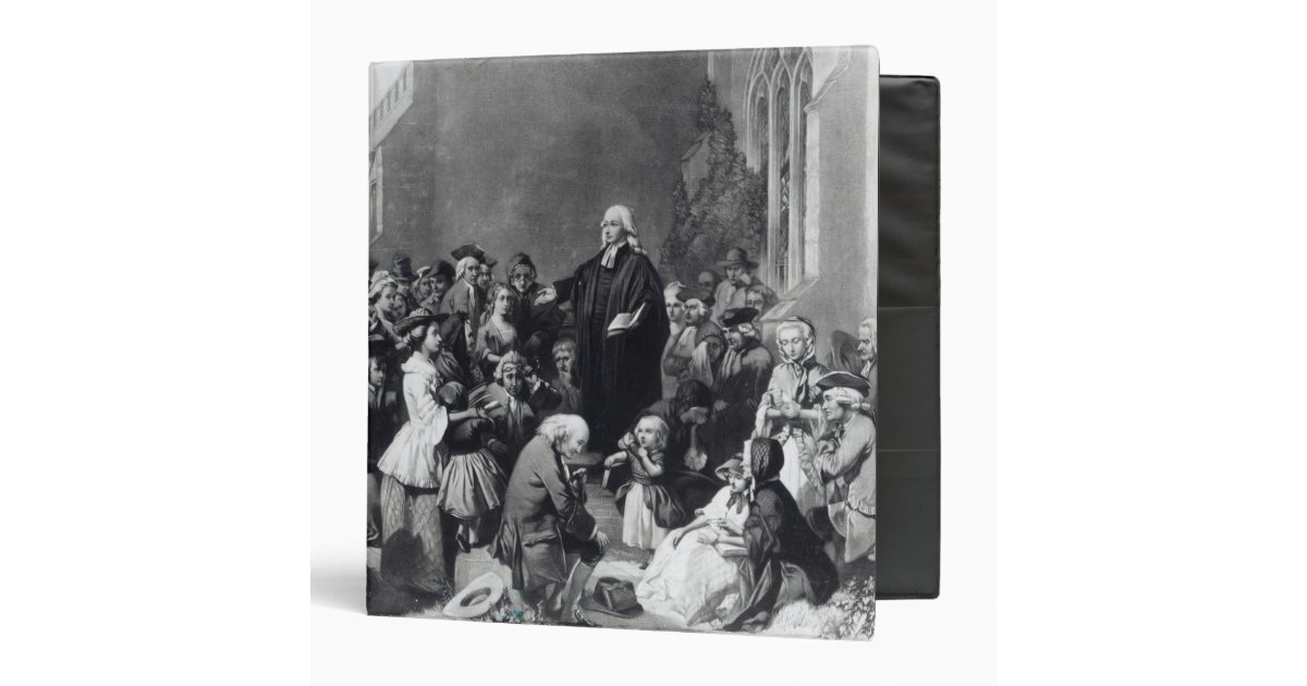 John Wesley preaching Binder | Zazzle