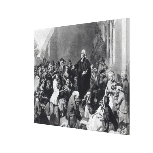 John Wesley preaching Canvas Print | Zazzle.com