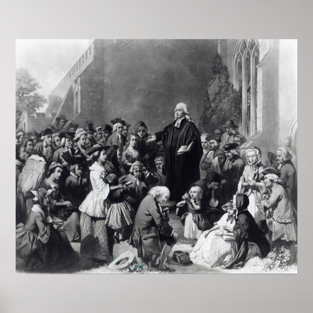 John Wesley preaching Poster | Zazzle