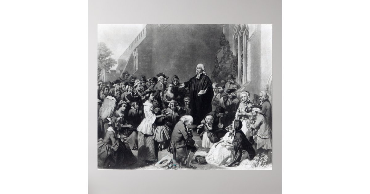 John Wesley preaching Poster | Zazzle