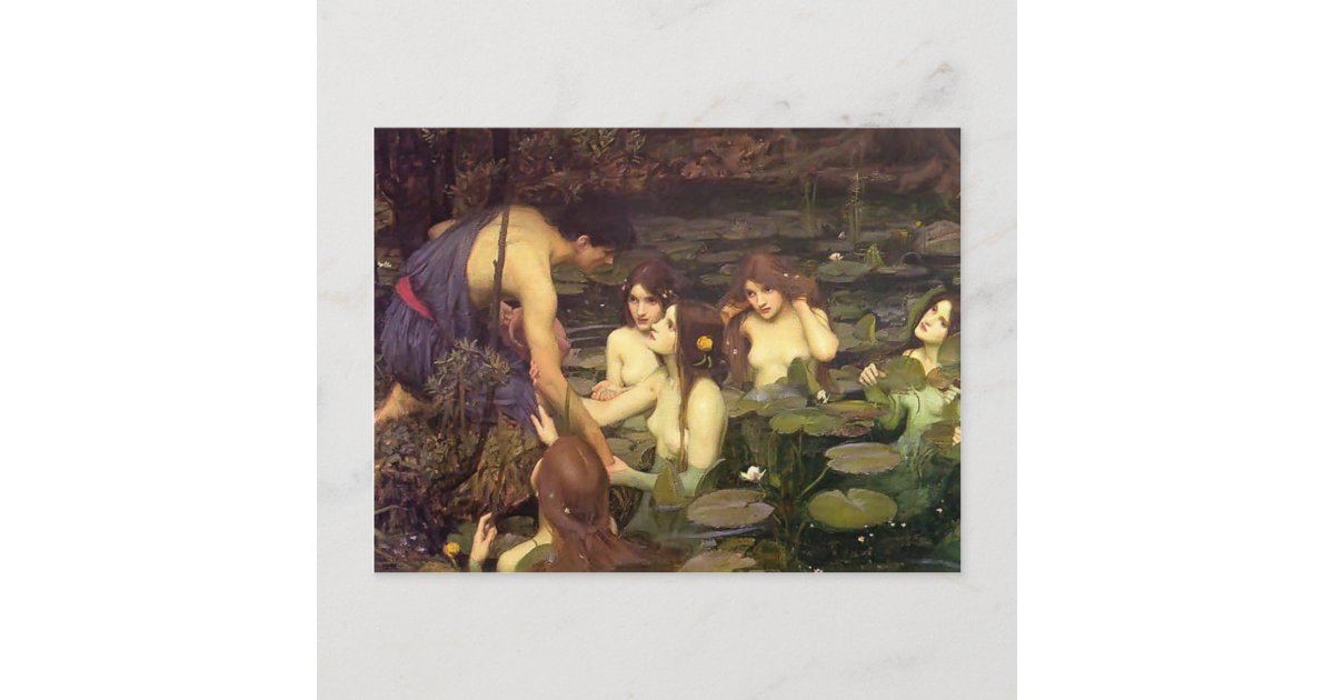 John William Waterhouse- Hylas and the Nymphs Postcard | Zazzle