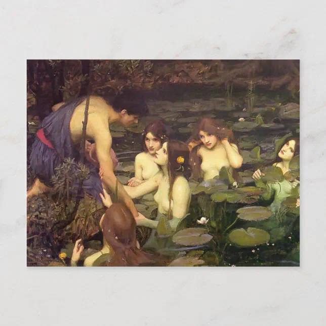 John William Waterhouse Hylas And The Nymphs Postcard Zazzle