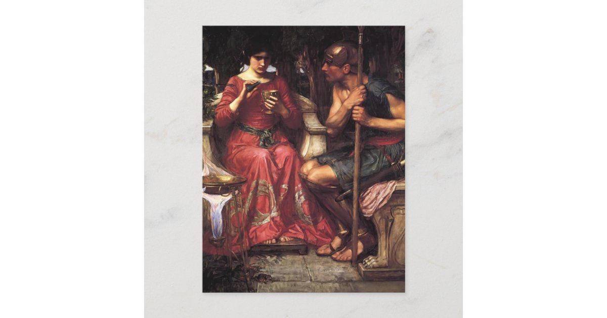 John William Waterhouse- Jason and Medea Postcard | Zazzle